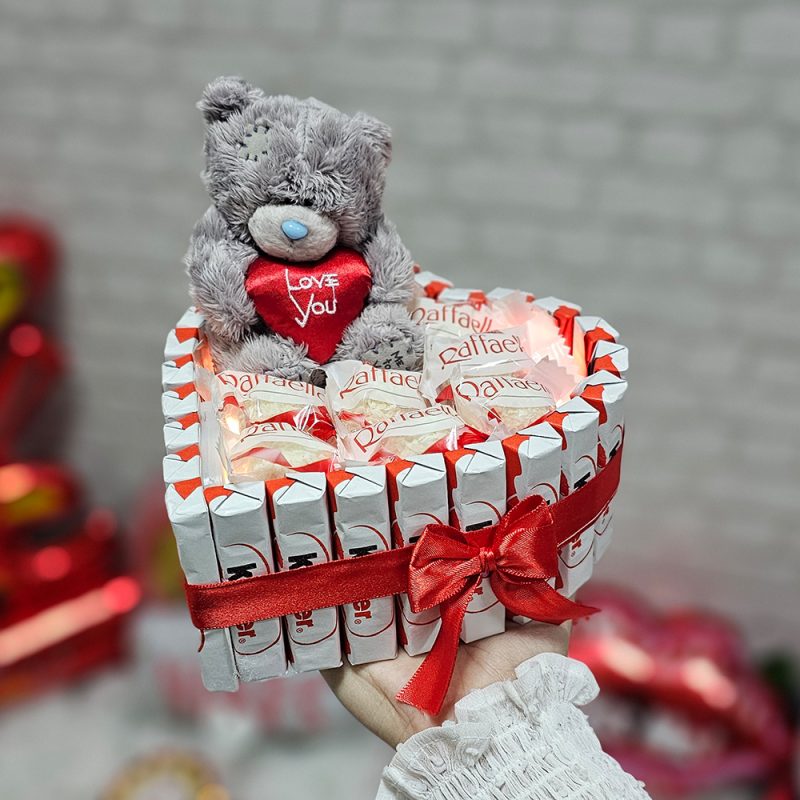 Mini Bear Kinder Box raffaello sivi meda - BearBox